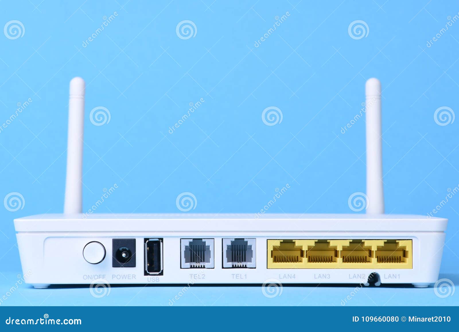 White Modem Cable. Stock Photo | CartoonDealer.com #80766258