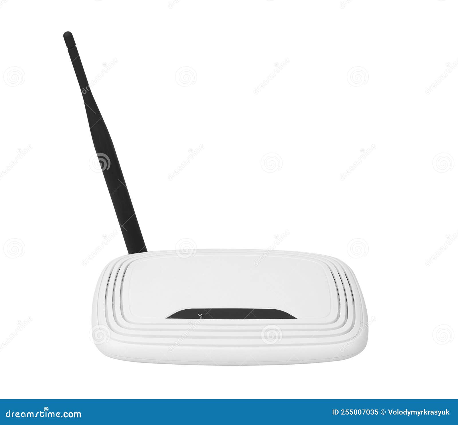 Wireless Wi-fi Router with Antenna Stock Image - Image of internet ...