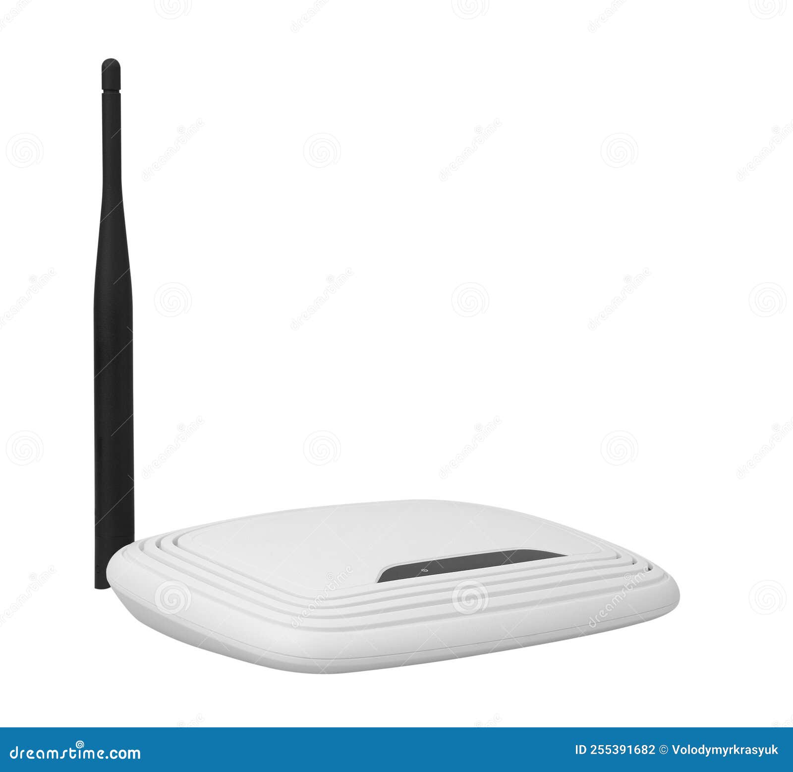 Wireless Wi-fi Router with Antenna Stock Photo - Image of device ...