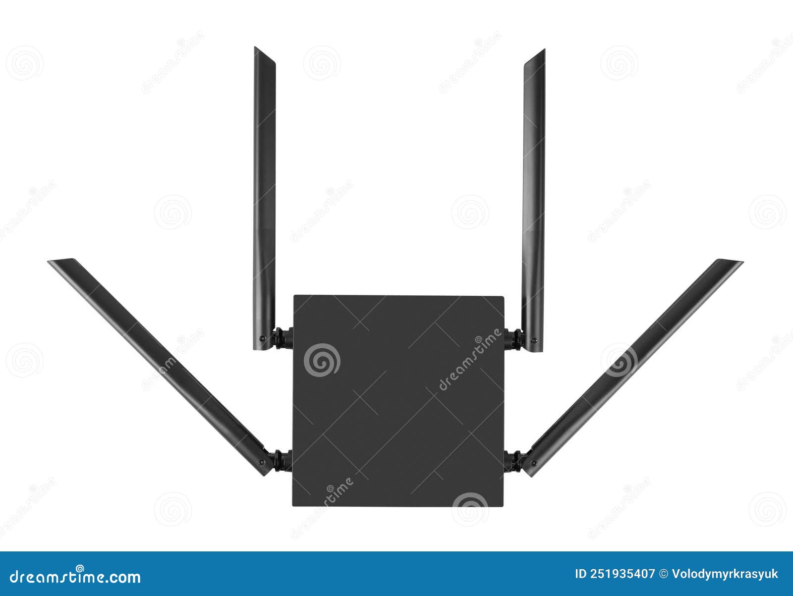 Wireless Wi-fi Router with Antennas Stock Image - Image of wifi ...