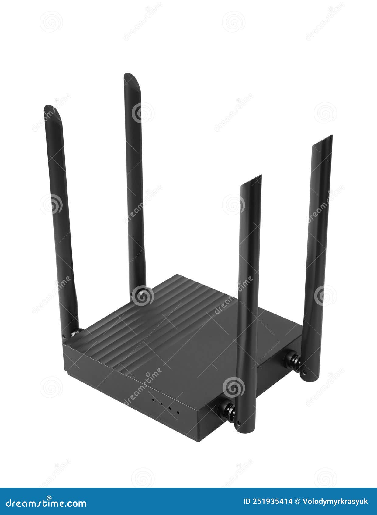 Wireless Wi-fi Router with Antennas Stock Photo - Image of electronic ...