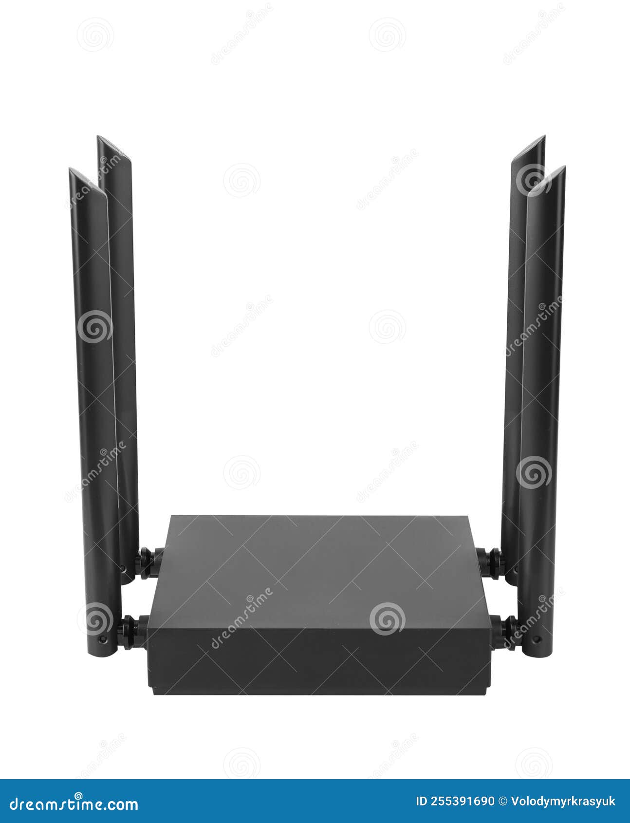 Wireless Wi-fi Router with Antennas Stock Photo - Image of ...