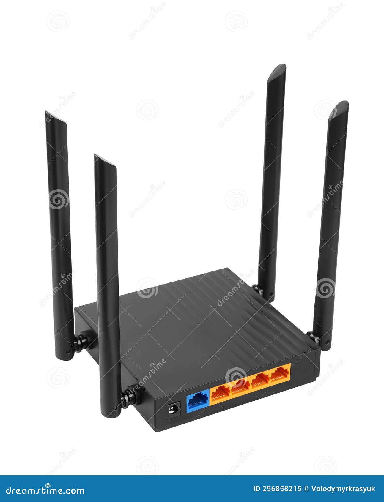 Wireless Wi-fi Router with Antennas Stock Image - Image of ...