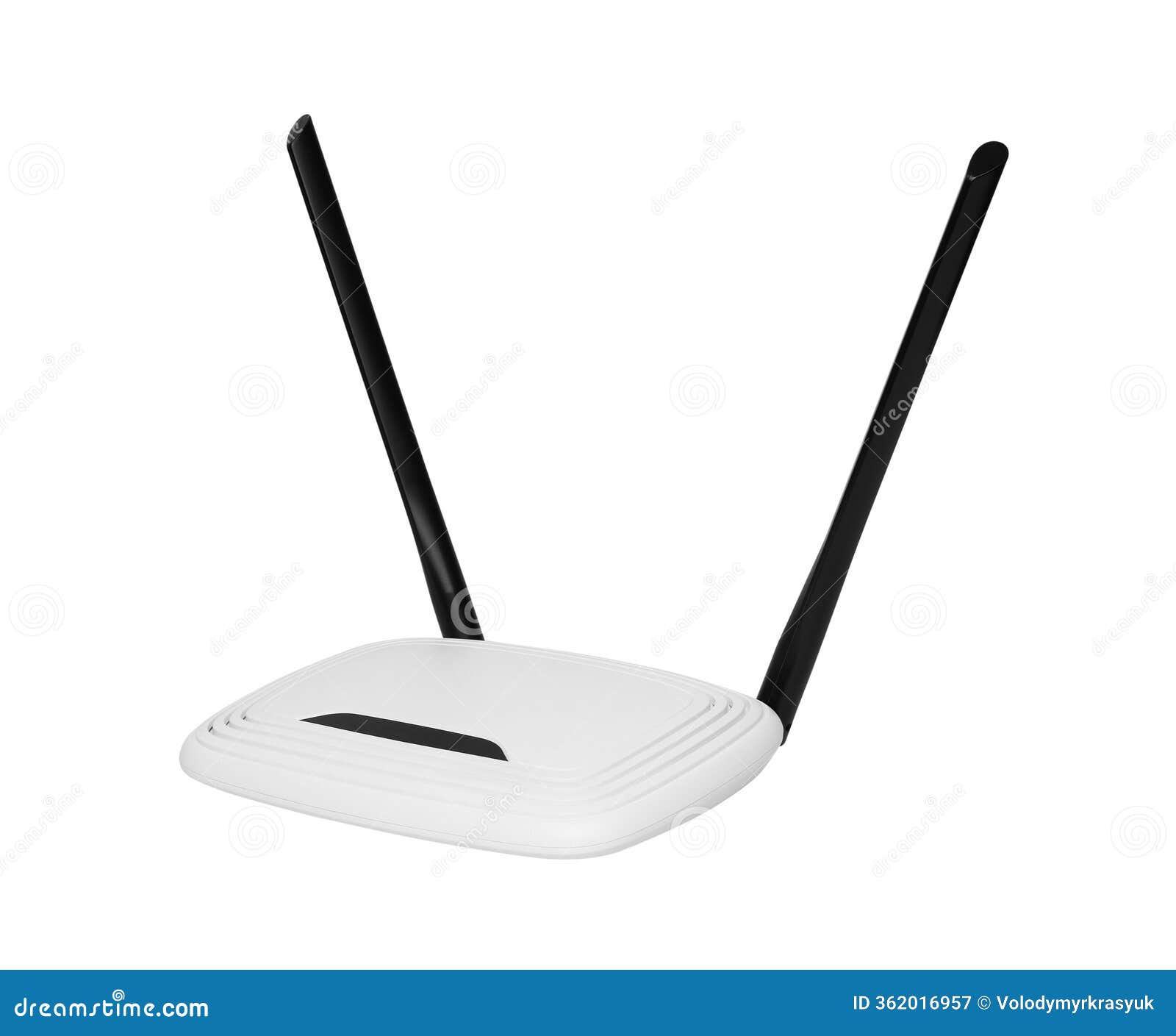 Wireless Wi-fi Router with Antennas Stock Image - Image of transmit ...