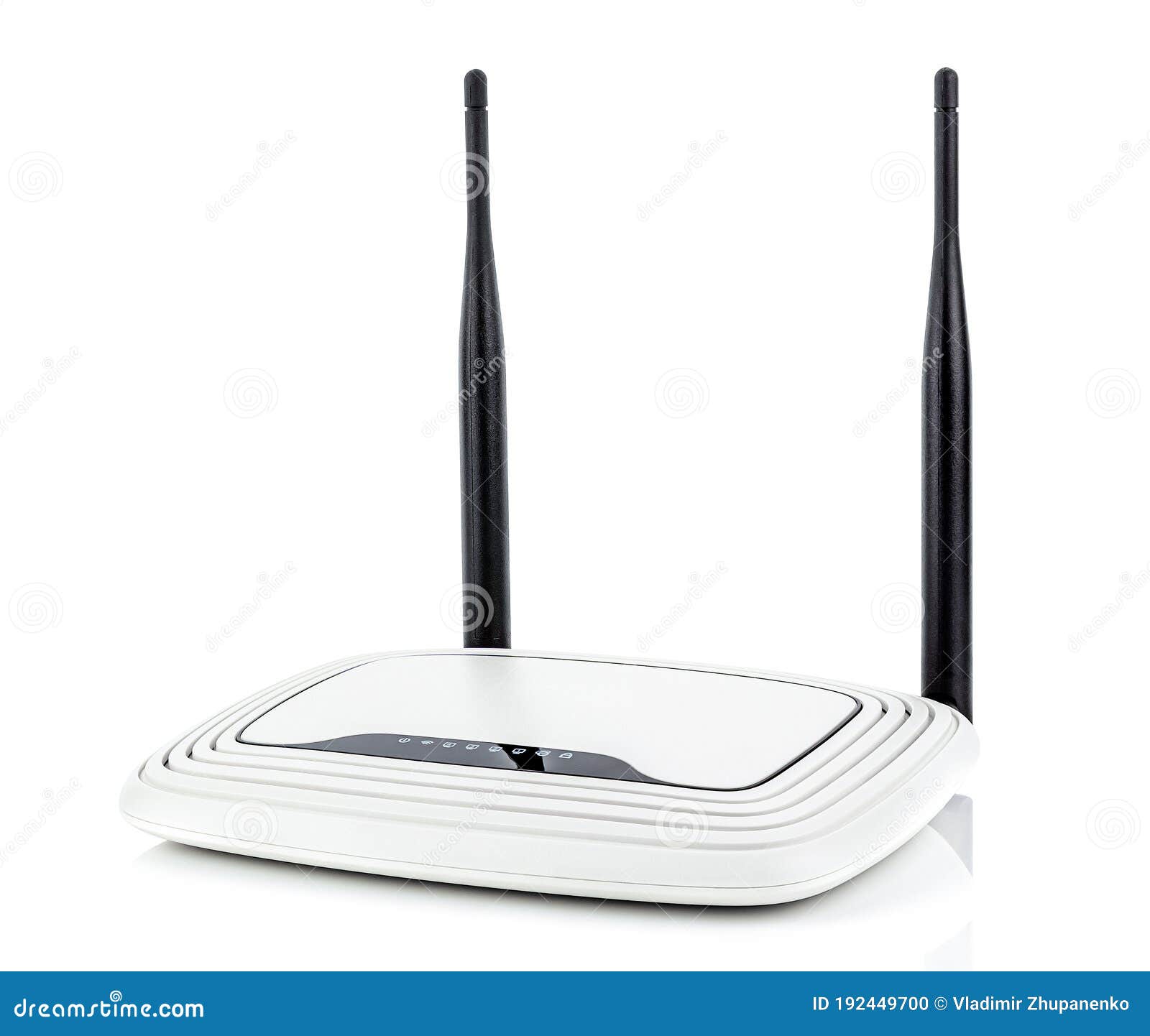 Wireless Wi-fi Router Isolated on a White Background Stock Photo ...