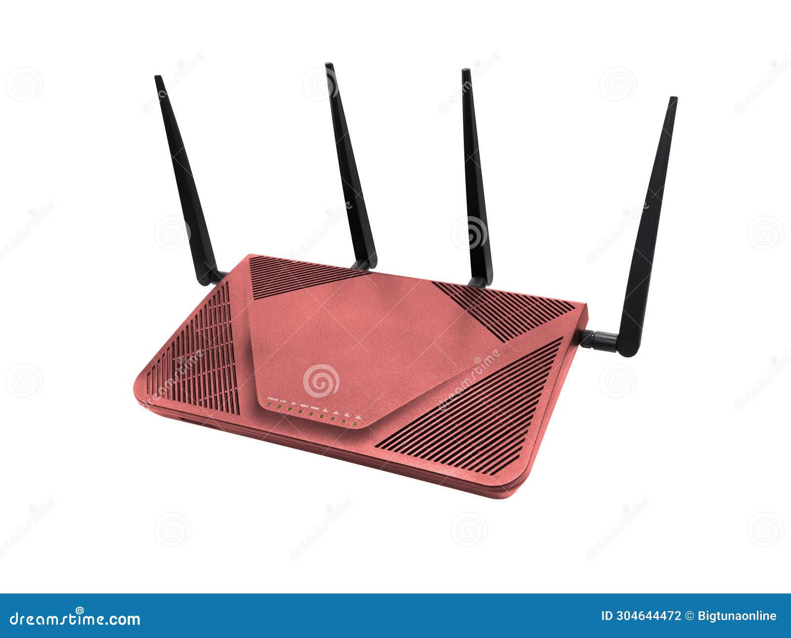 Wireless Wi-Fi Router Isolated on White Background. Wifi Technology ...