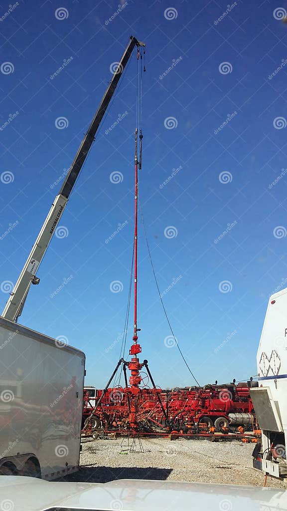 Wireline Lubricator on the Well Editorial Stock Photo - Image of ...