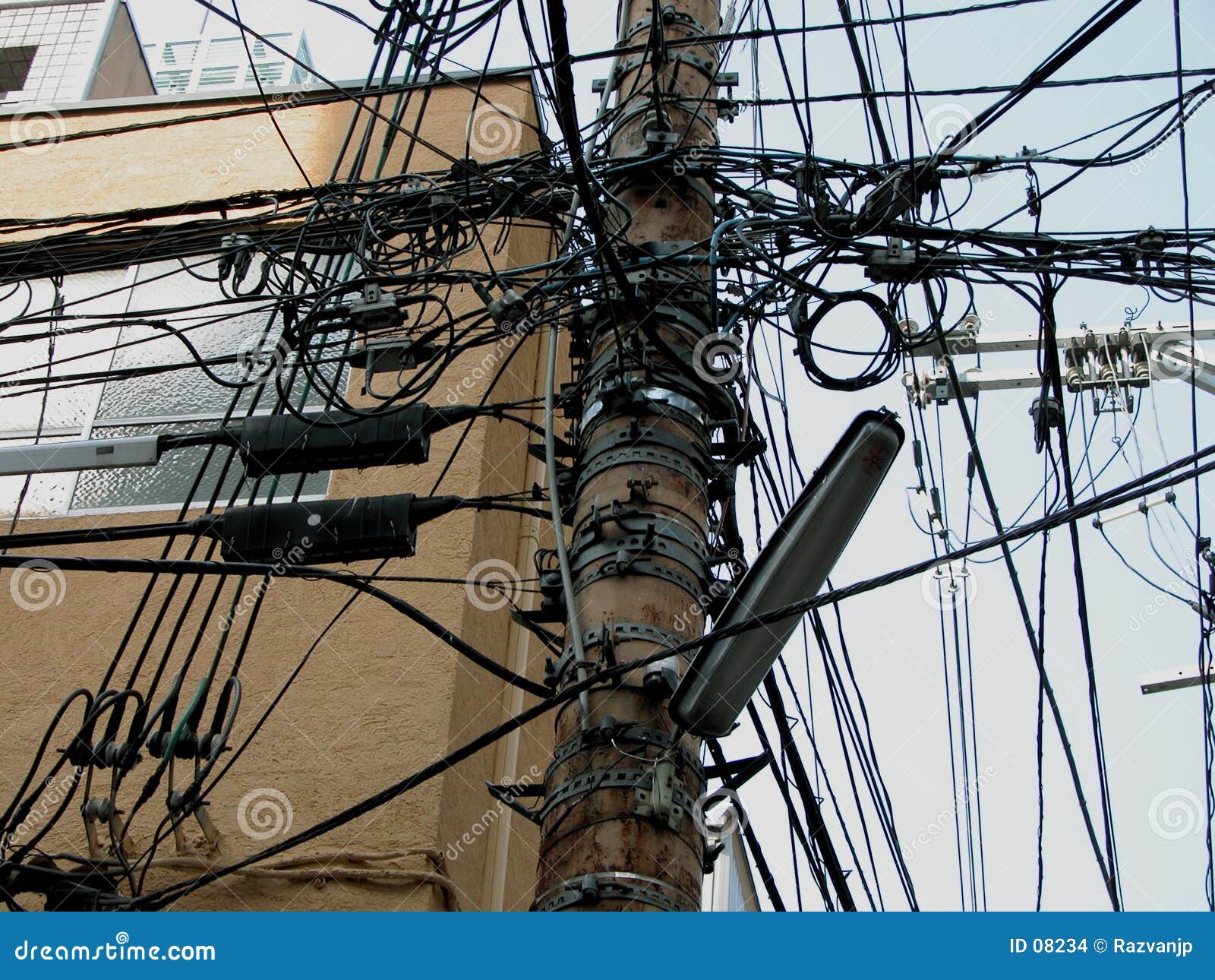 Wires stock photo. Image of city, wire, wires, building, connections - 8234