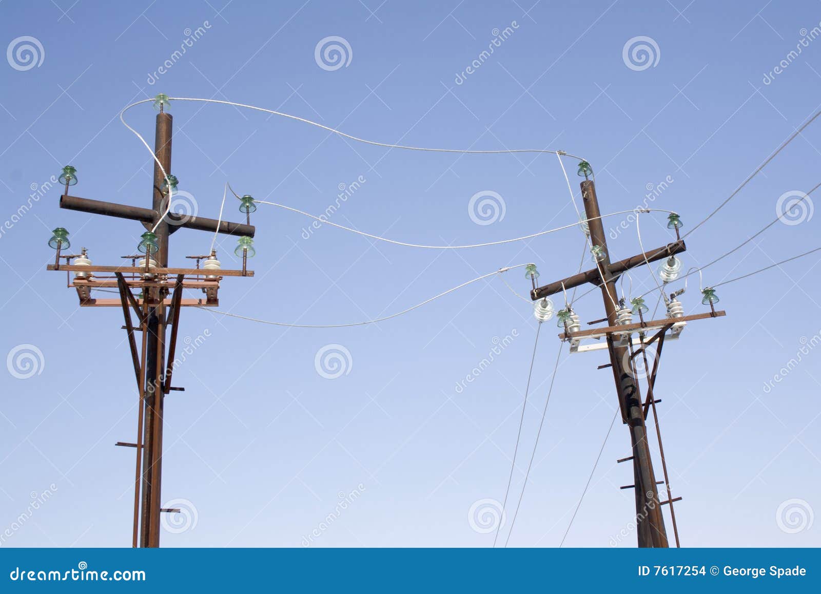 Wires 4 stock photo. Image of supply, cloud, alloy, electrical - 7617254