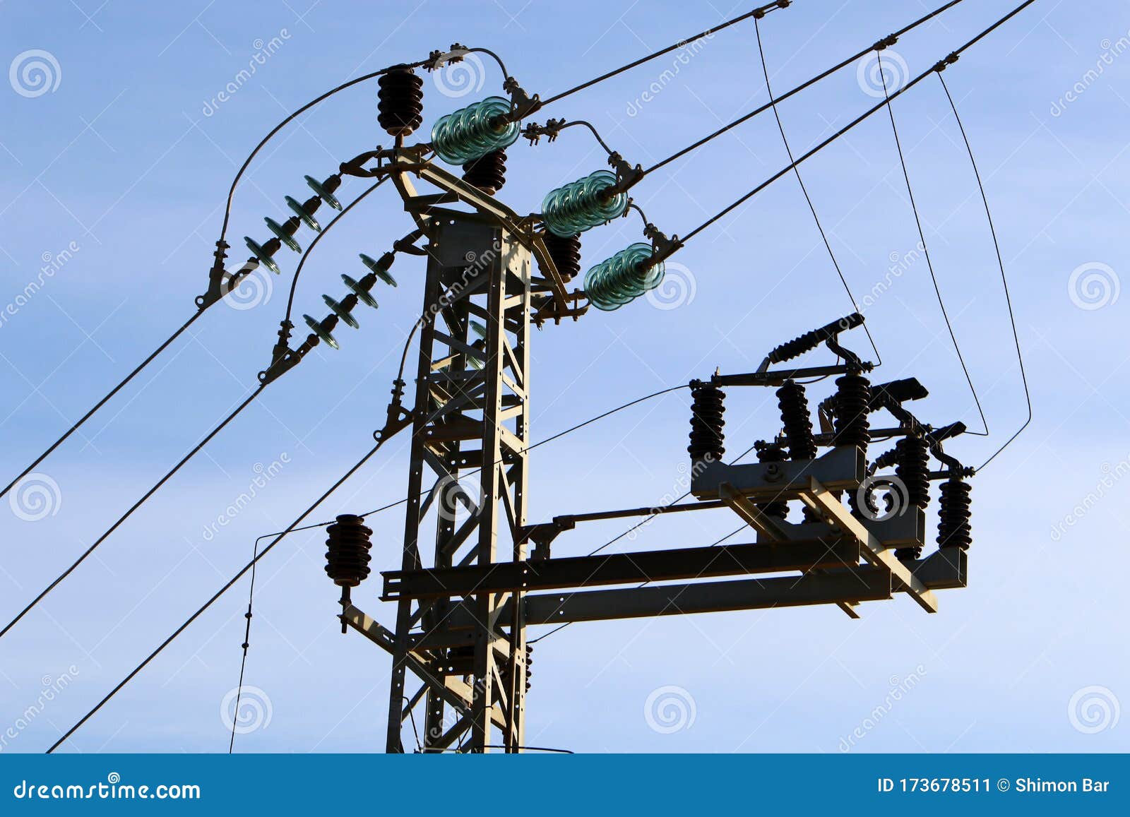 Wires that Carry Electric Current Stock Image - Image of insulator ...