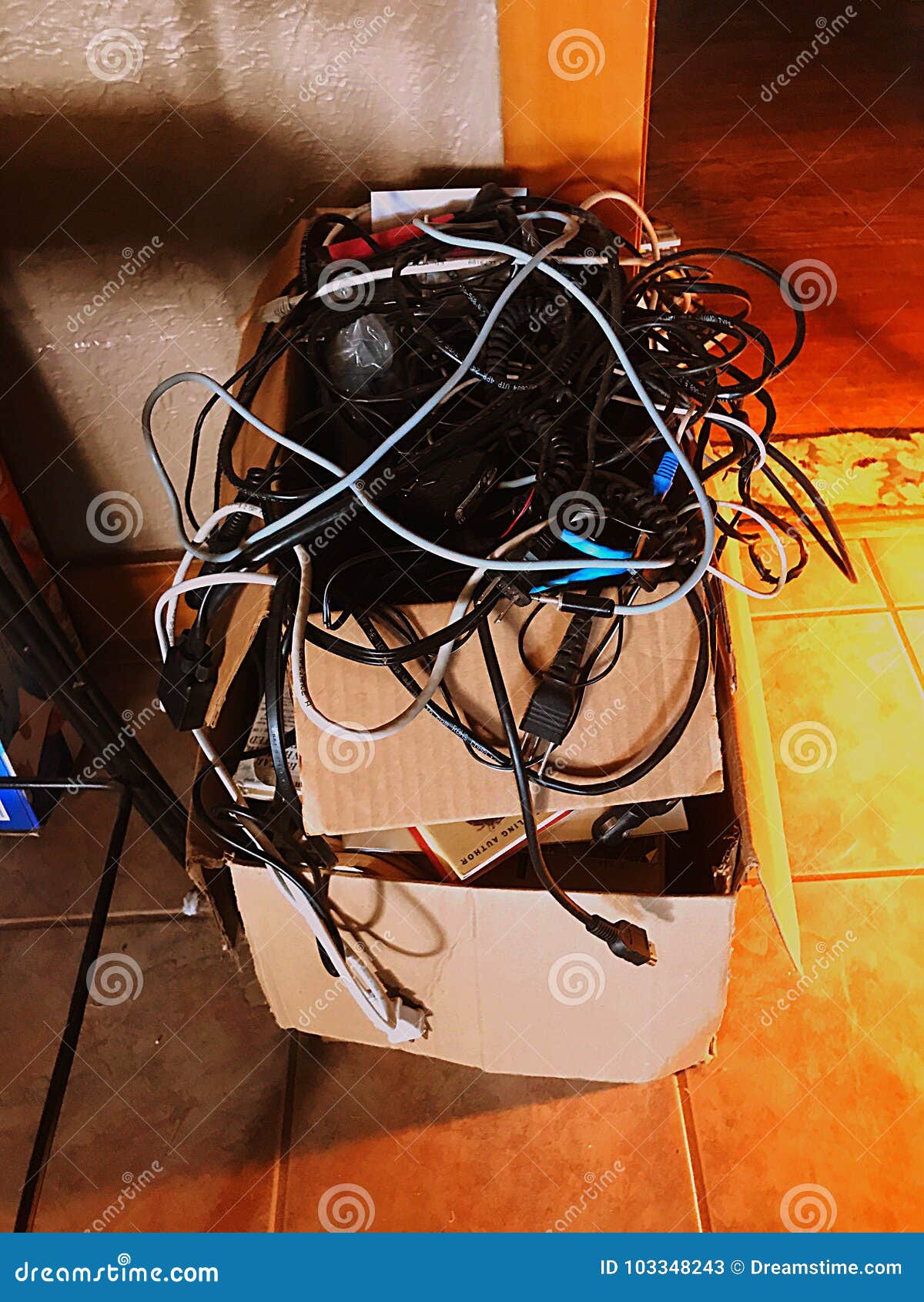 Junk box stock image. Image of cluttered, container - 103348243