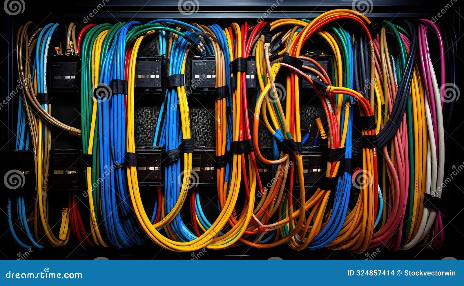 Wires computer cable stock illustration. Illustration of generated ...