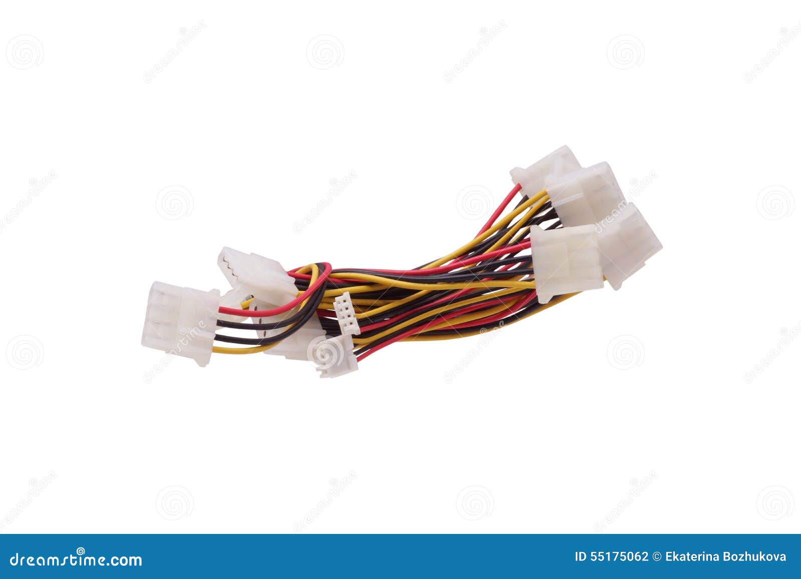 Wires from the computer. stock photo. Image of swirl - 55175062