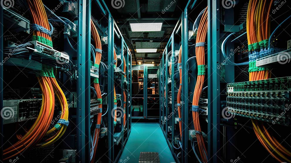 Wires Connection Technology Stock Illustration - Illustration of fiber ...