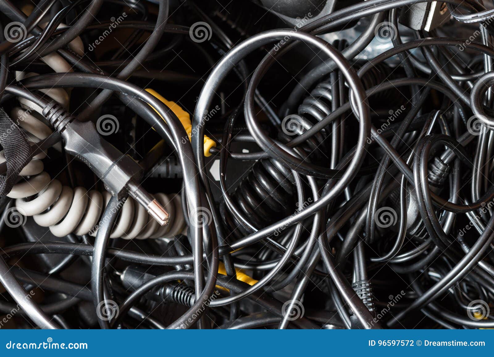 Wires stock photo. Image of electic, plug, cablesn, drawer - 96597572