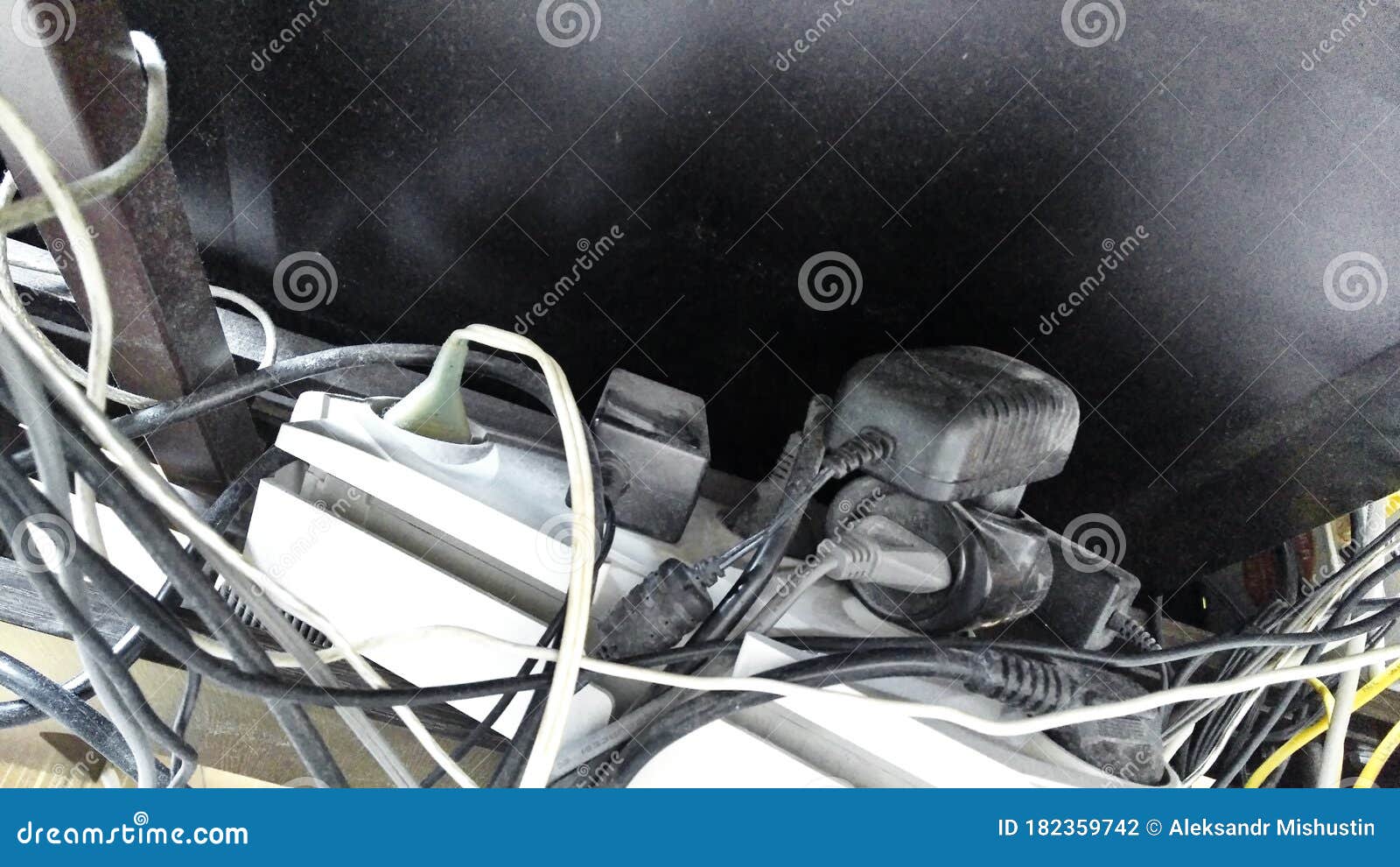 Wires Electric Mess stock photo. Image of engineering - 182359742