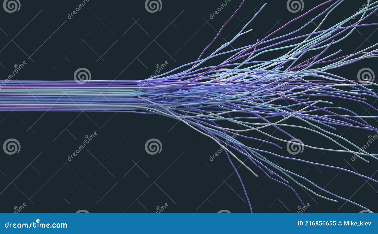 Wires Flow Direction Change Stock Illustration - Illustration of ...