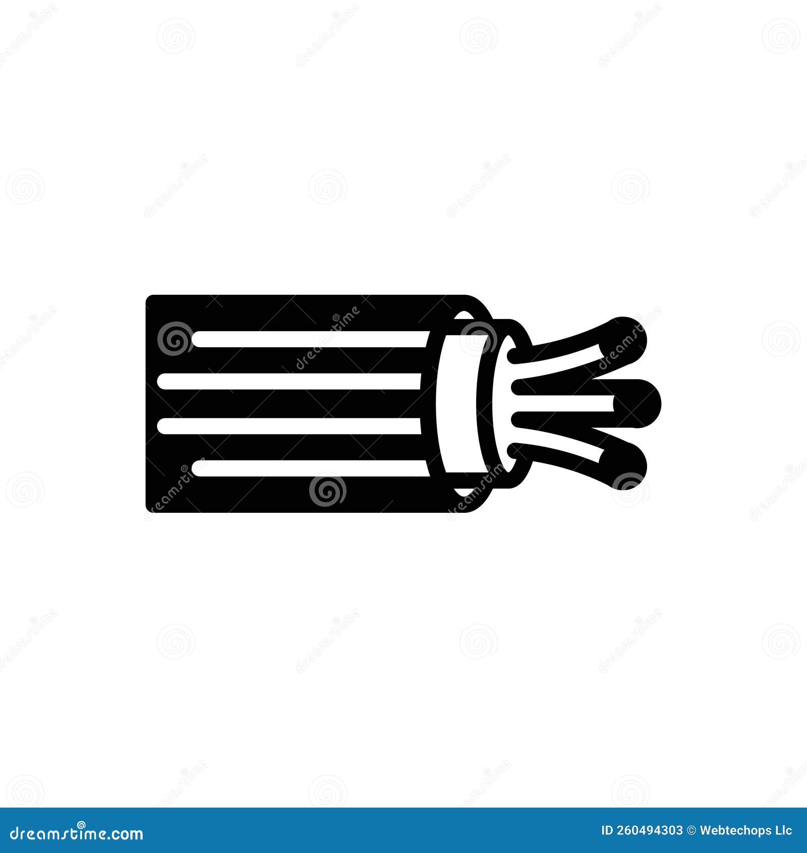 Black Solid Icon for Wires, Electric and Cable Stock Vector ...