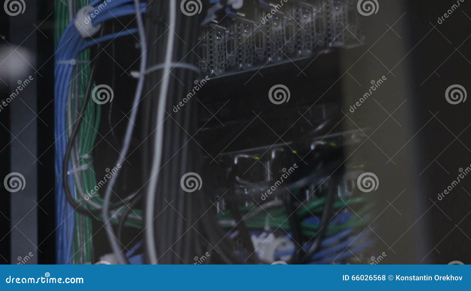 Wires Inside Supercomputer Render Farm Stock Footage - Video of ...