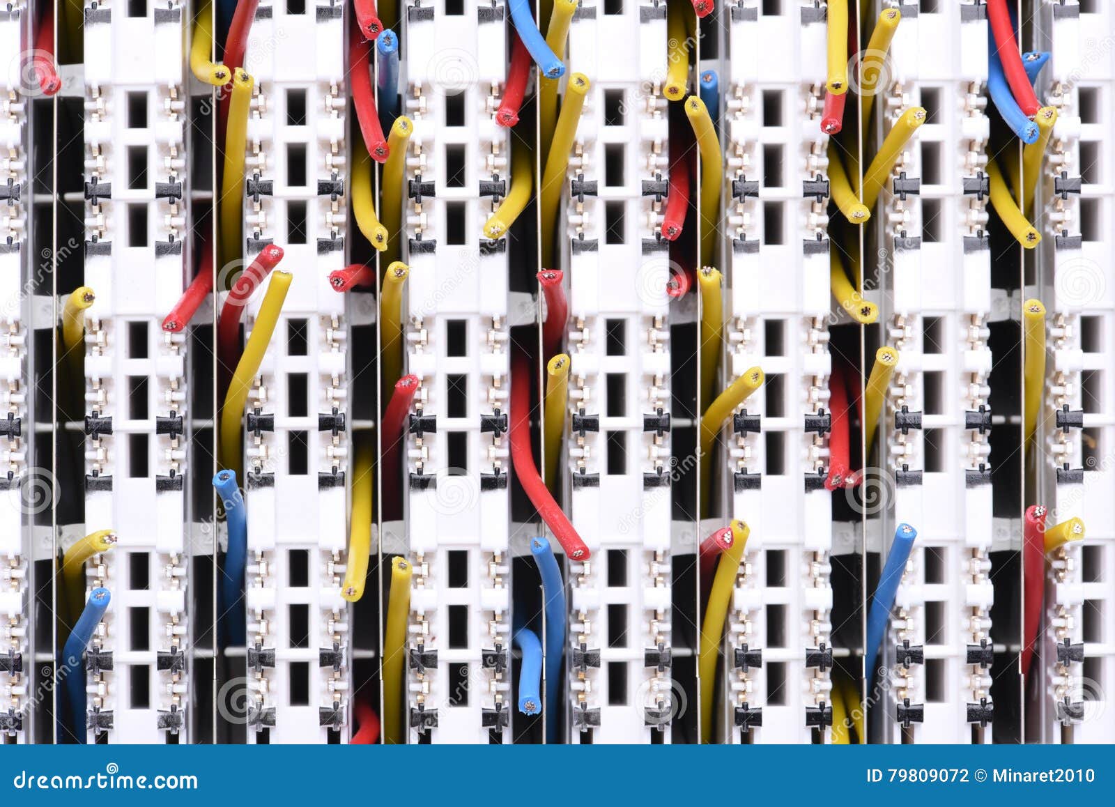 Wires IP Switchboard Panel stock photo. Image of color - 79809072