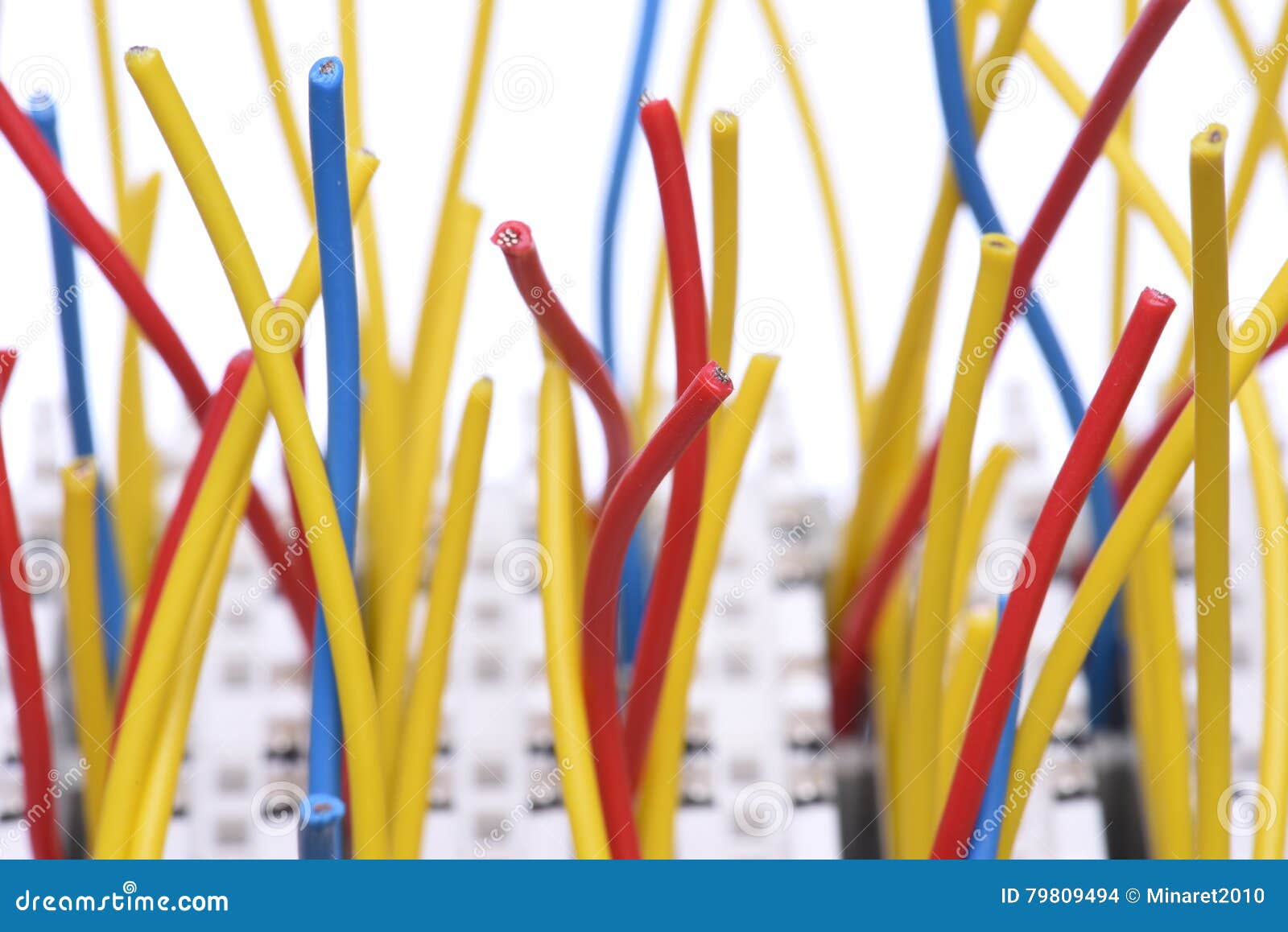 Wires IP Switchboard Panel stock photo. Image of data - 79809494