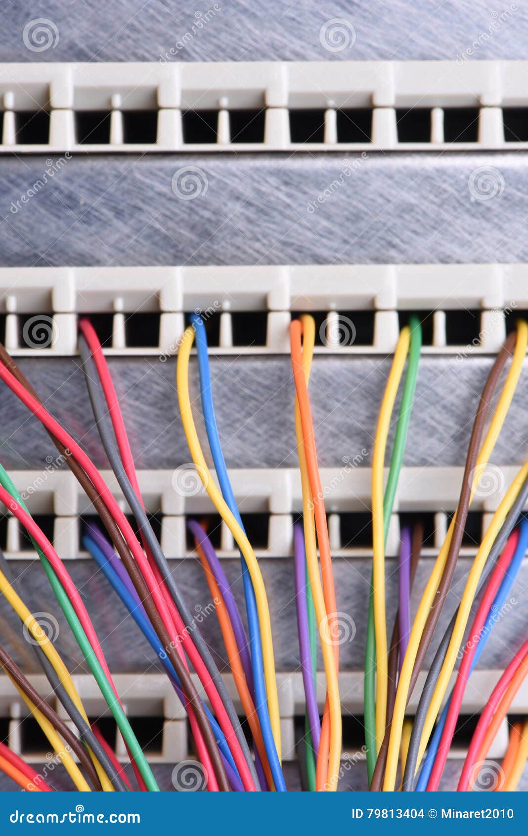 Wires IP Switchboard Panel stock photo. Image of ethernet - 79813404