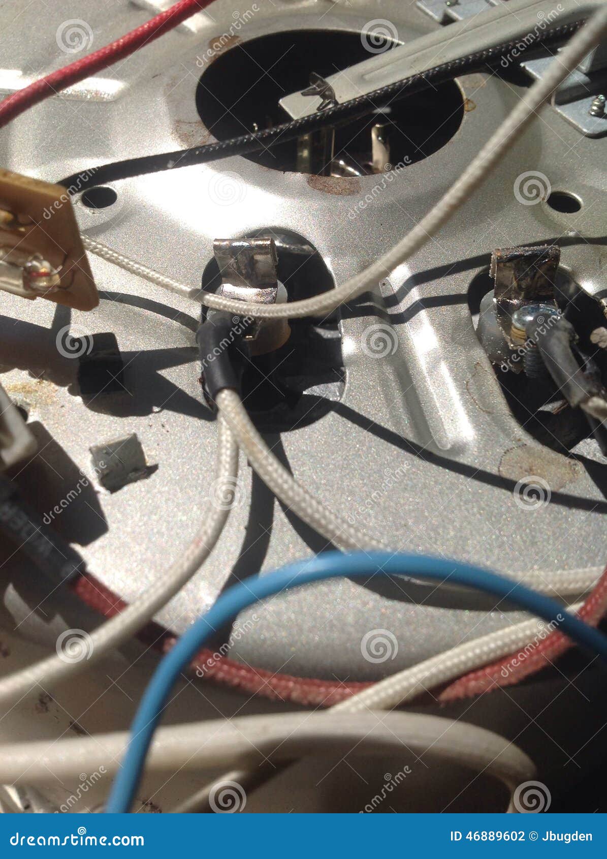 Wires and Metal stock photo. Image of inside, metal, circuitry - 46889602