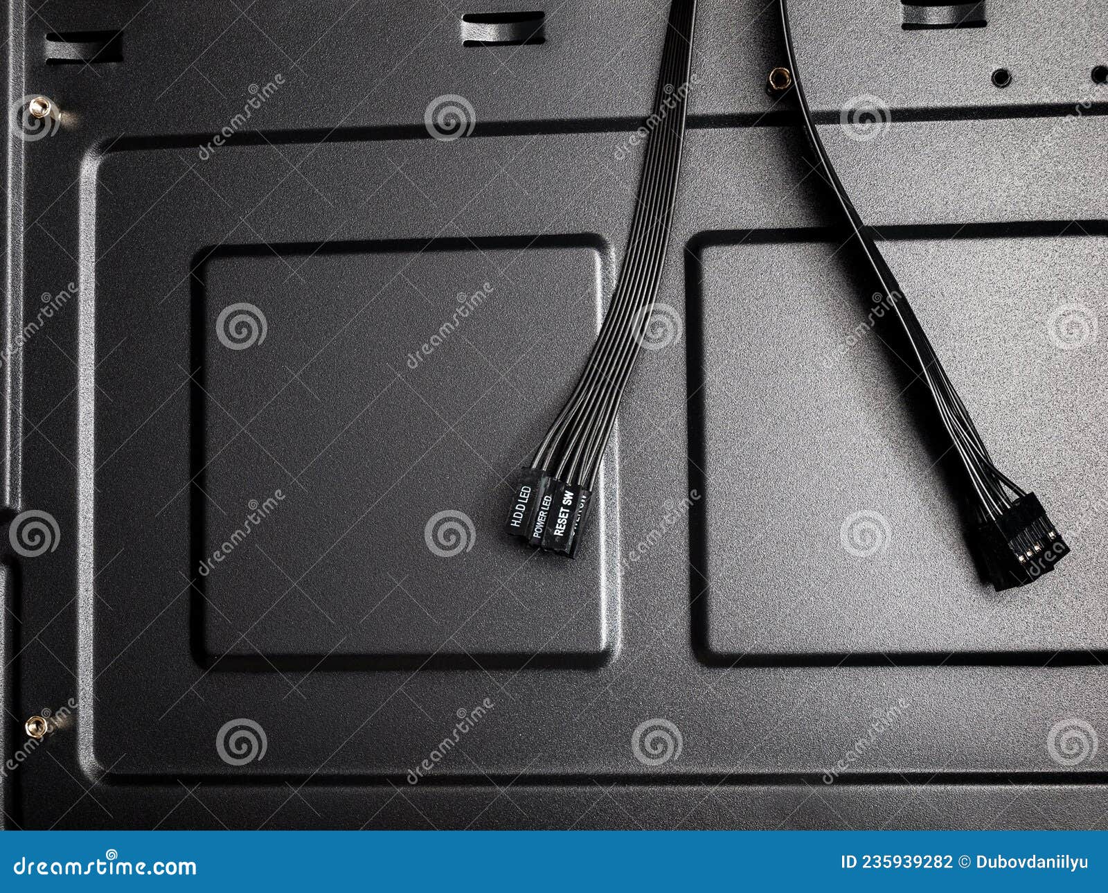 Wires are a Plug for Connecting a Computer Case To the Motherboard of a ...