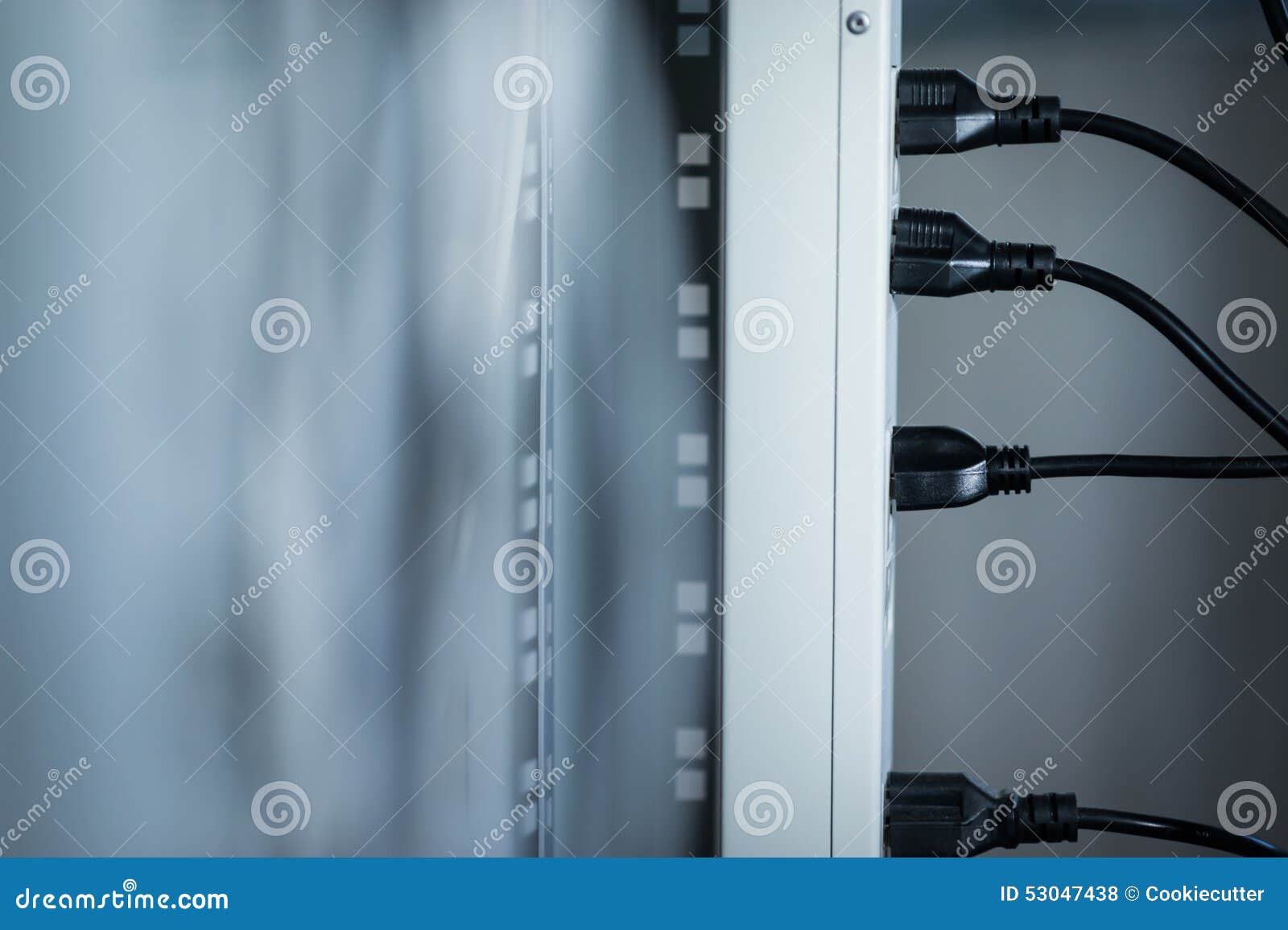 Wires Plugged into Power Bar Stock Photo - Image of supply, connection ...