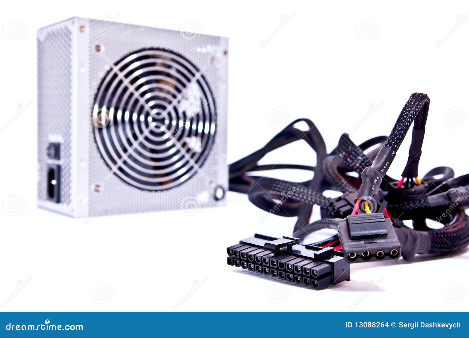 Wires from power device stock photo. Image of jack, electric - 13088264