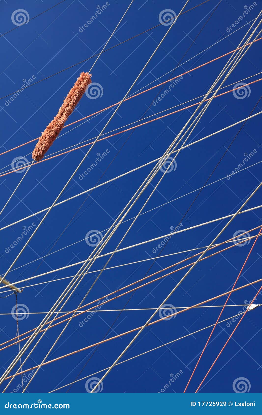 Wires, Rope Detail, Rigging of Boat Stock Image - Image of mast ...