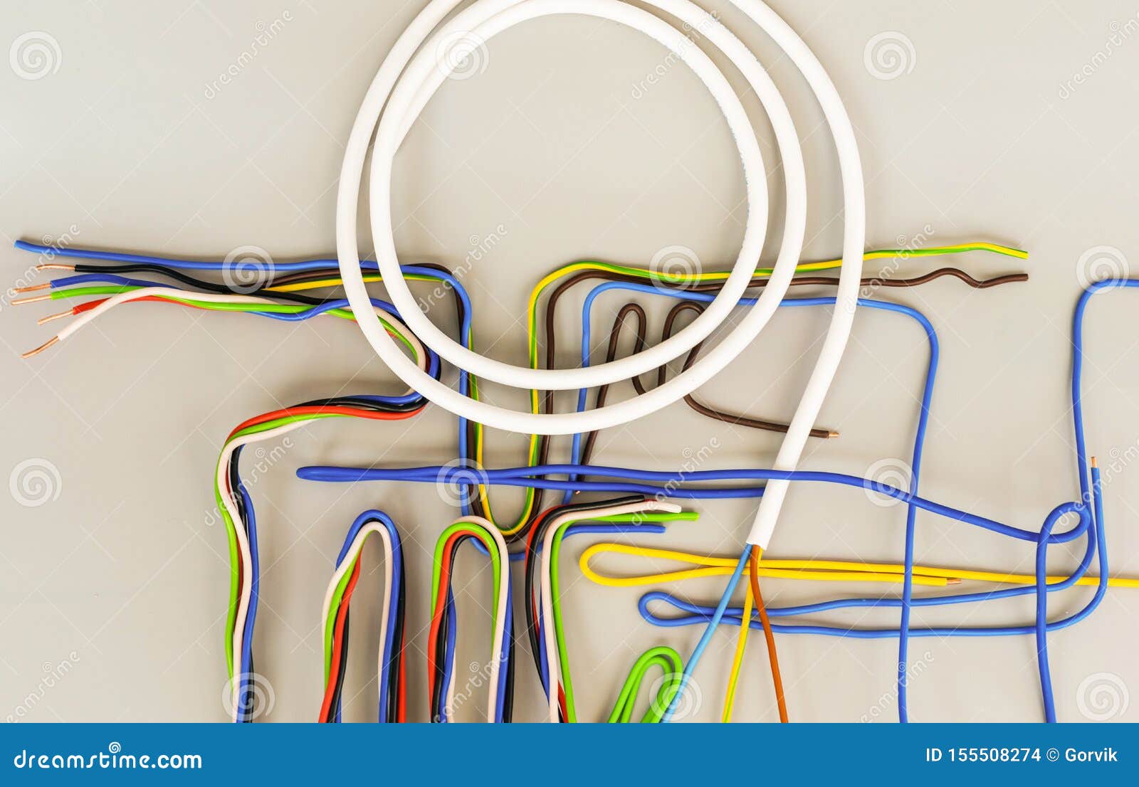 The Wires of Several Types in Colored Insulation are Curved in ...