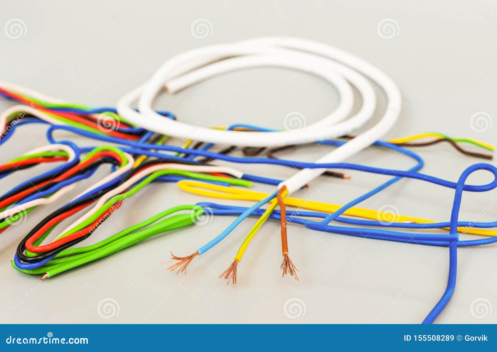 The Wires of Several Types in Colored Insulation are Curved in ...