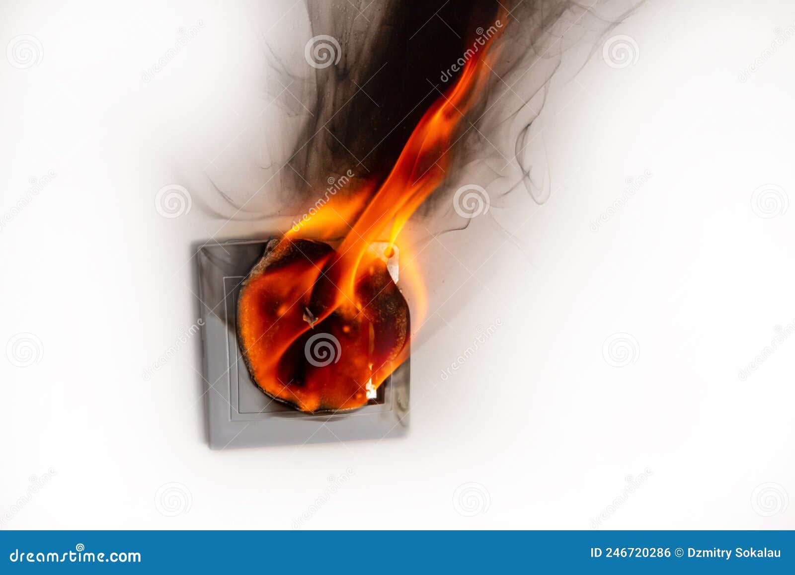 Fire in the Room, Short Circuit in the Electrical Network that Caused ...