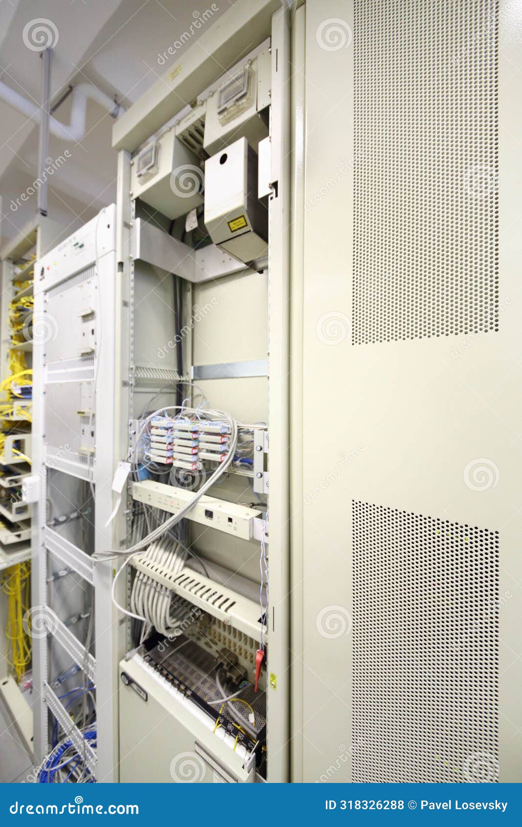 Wires in Storage for Storing Data at Mobile Stock Photo - Image of ...