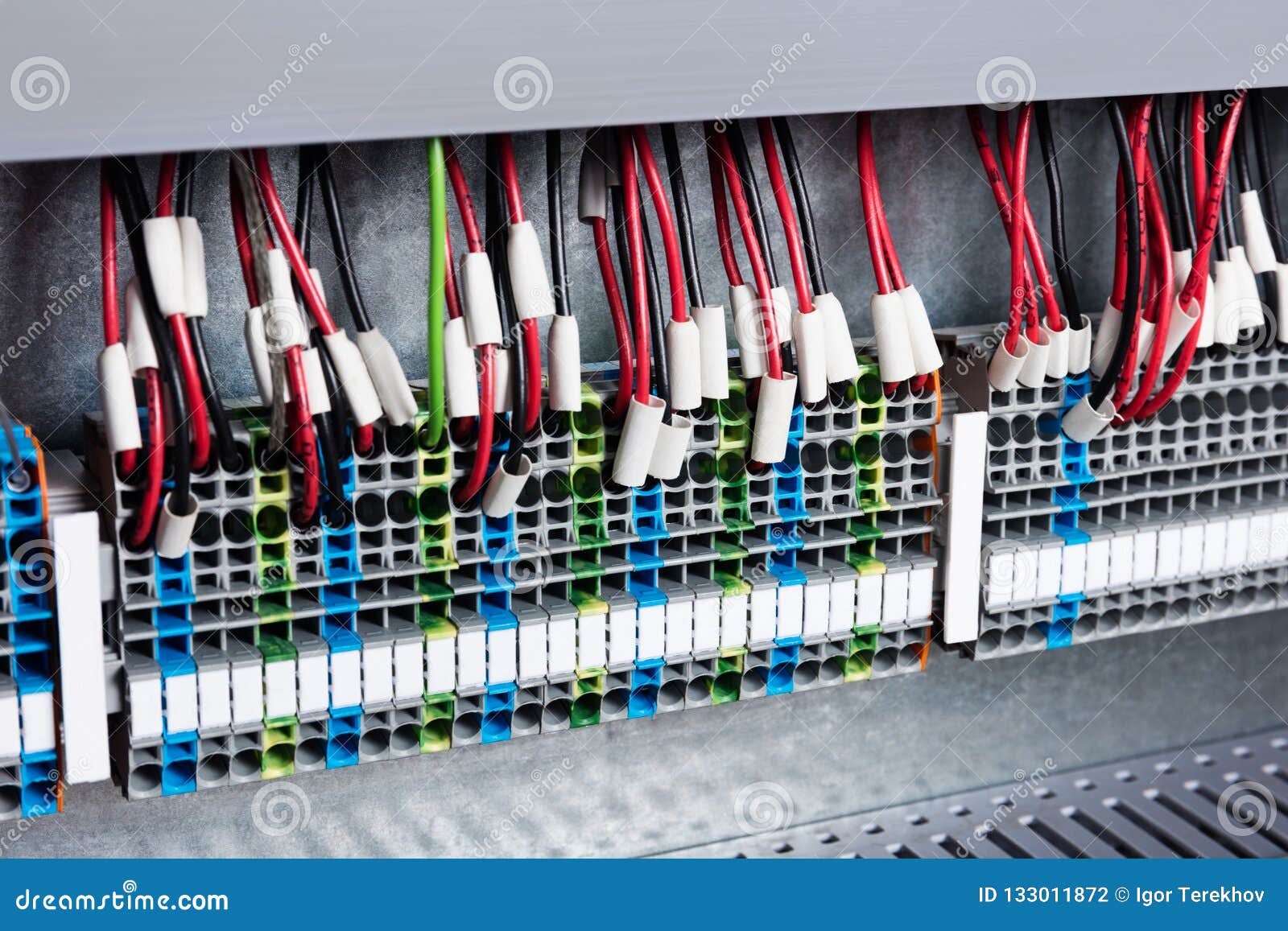 Wires to the control panel stock photo. Image of board - 133011872