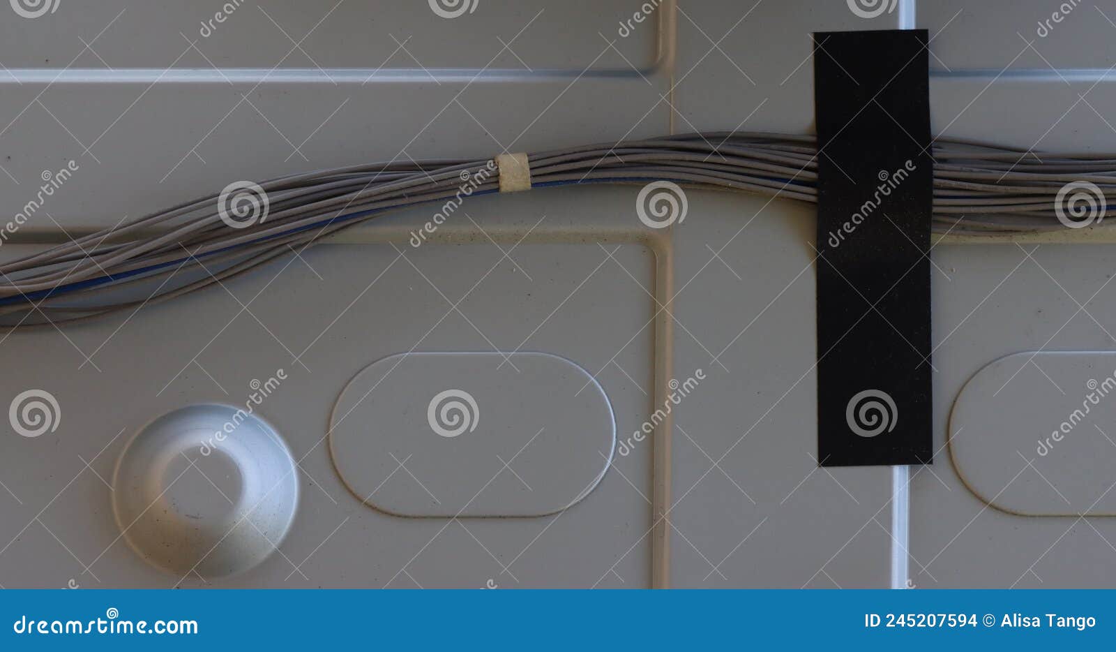 The wires on the TV panel stock photo. Image of wires - 245207594