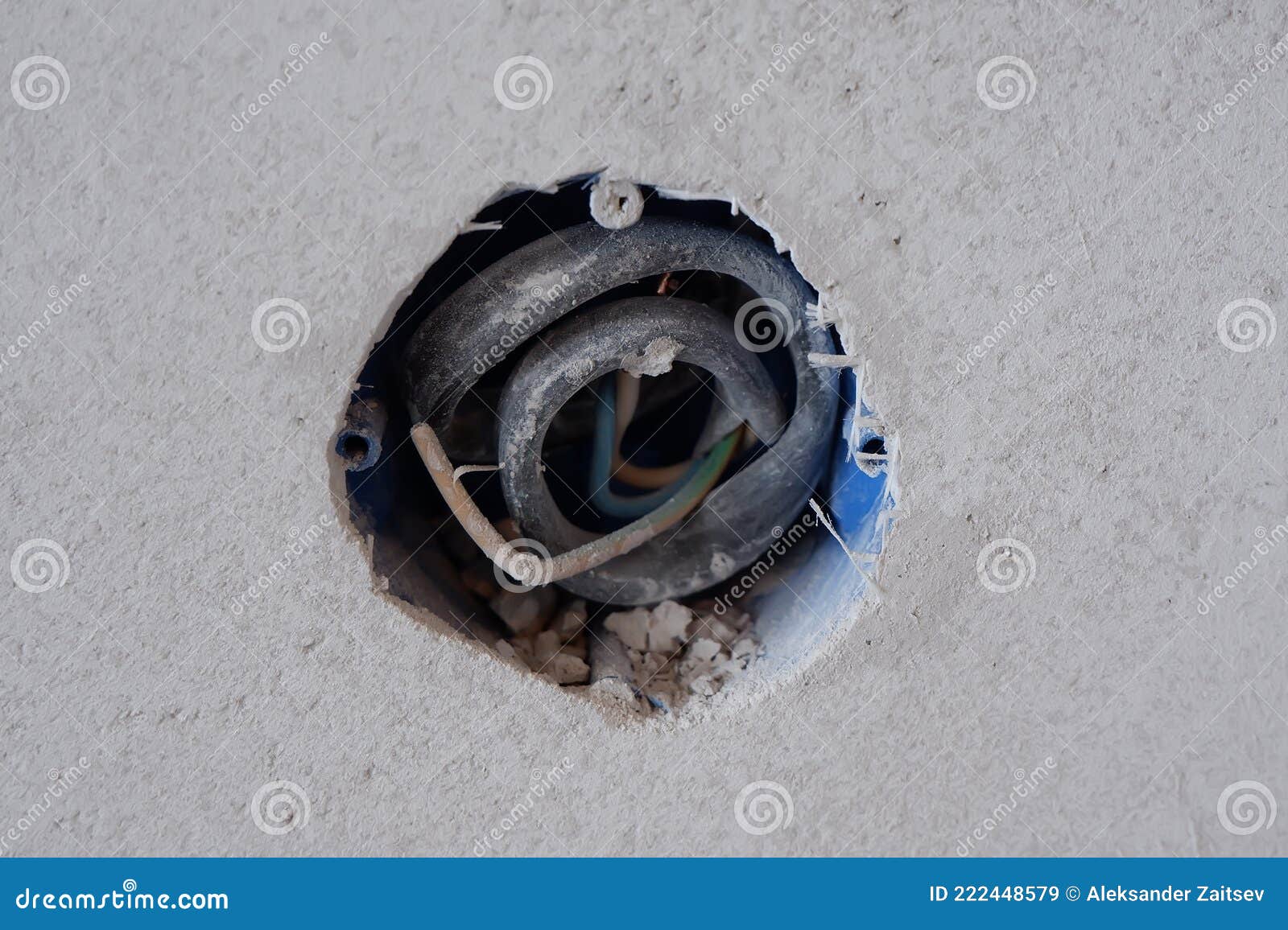 The Wires are Wound in the Socket Hole, Ready for the Installation of ...