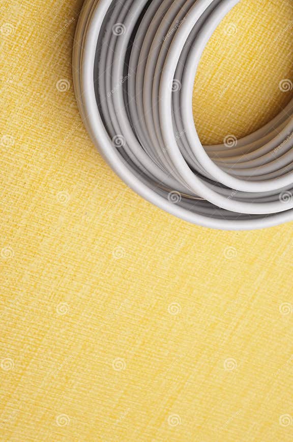 Wires on Yellow stock image. Image of copy, technology - 15764799