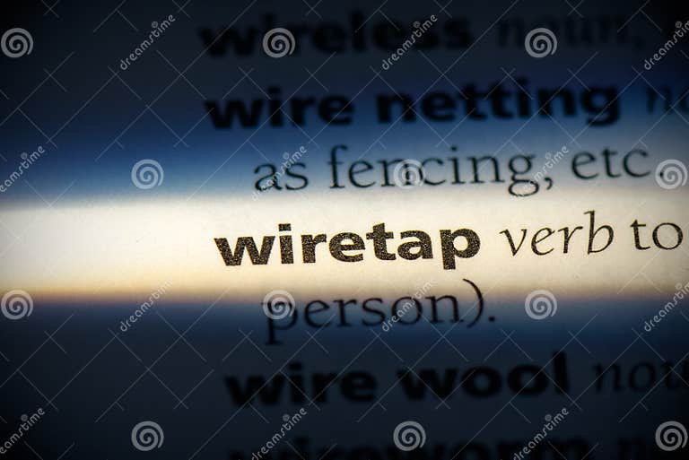 Wiretap stock image. Image of detail, reference, concept - 161576043