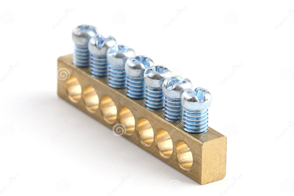 Wiring block stock image. Image of connector, electric - 4124951