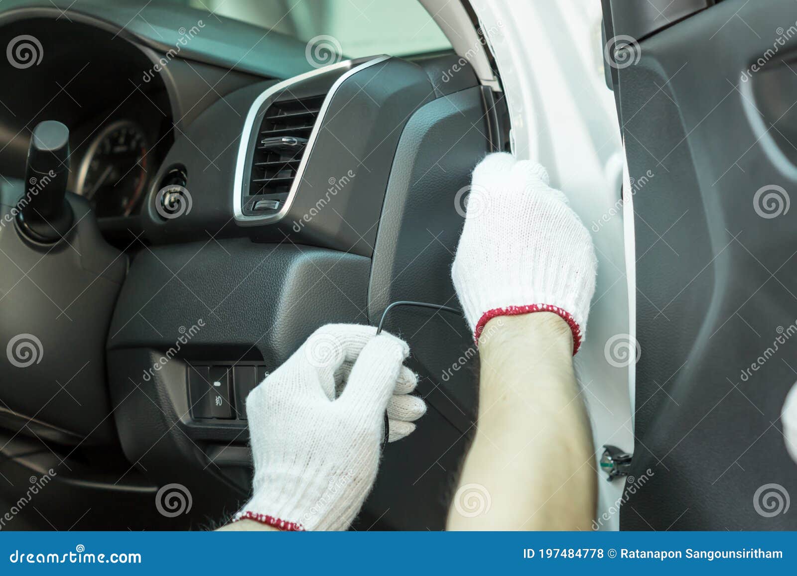 Wiring Car Front Camera Video Recorder Stock Photo - Image of video ...