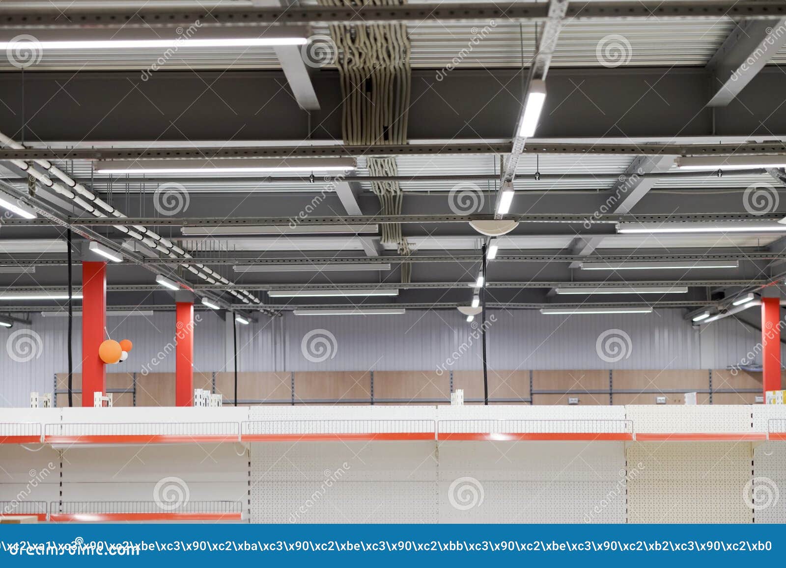 Wiring from the Ceiling, Ceiling Frame Made of Metal Profile Stock ...