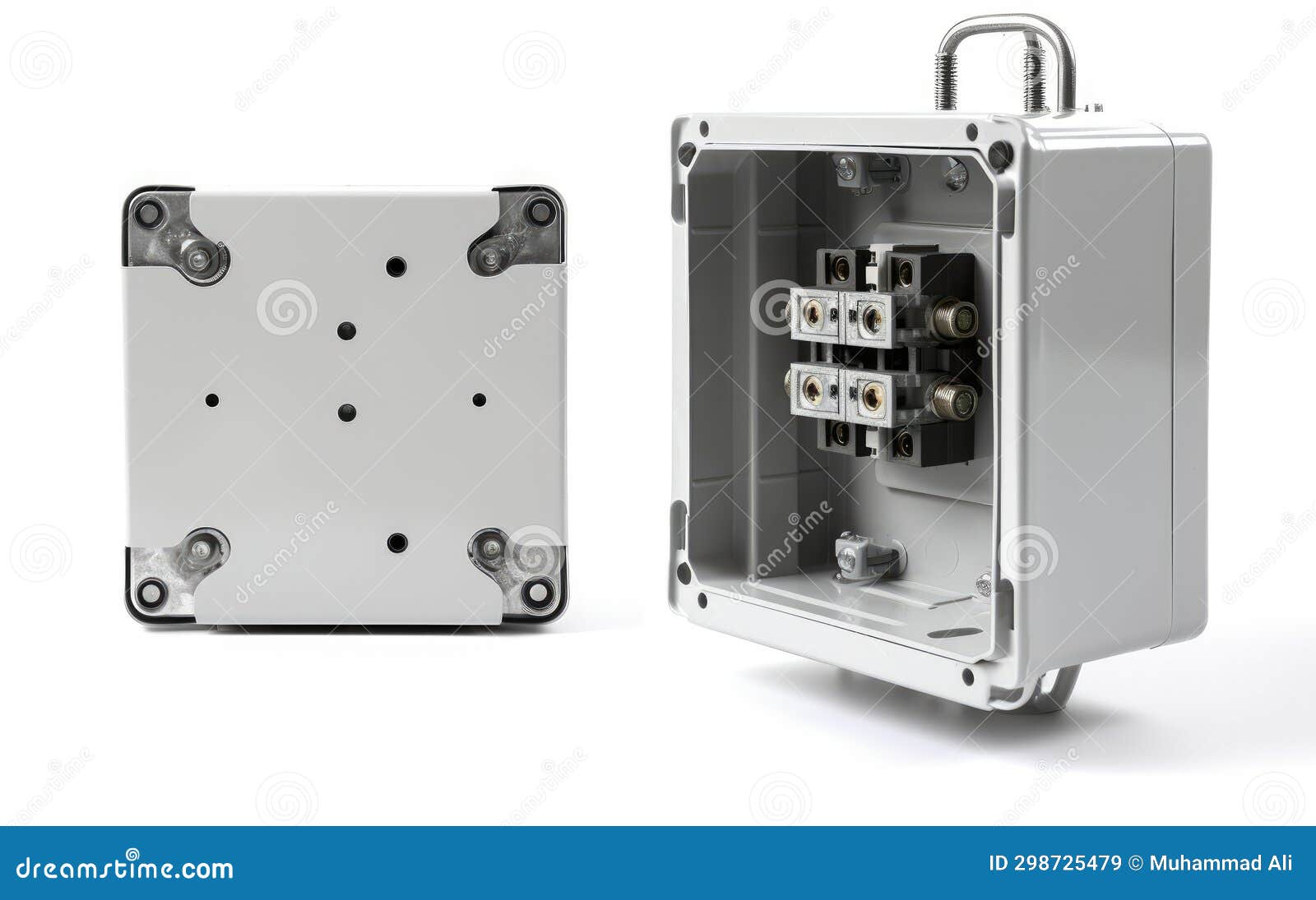 Wiring Connection Hub on White Background Stock Image - Image of single ...