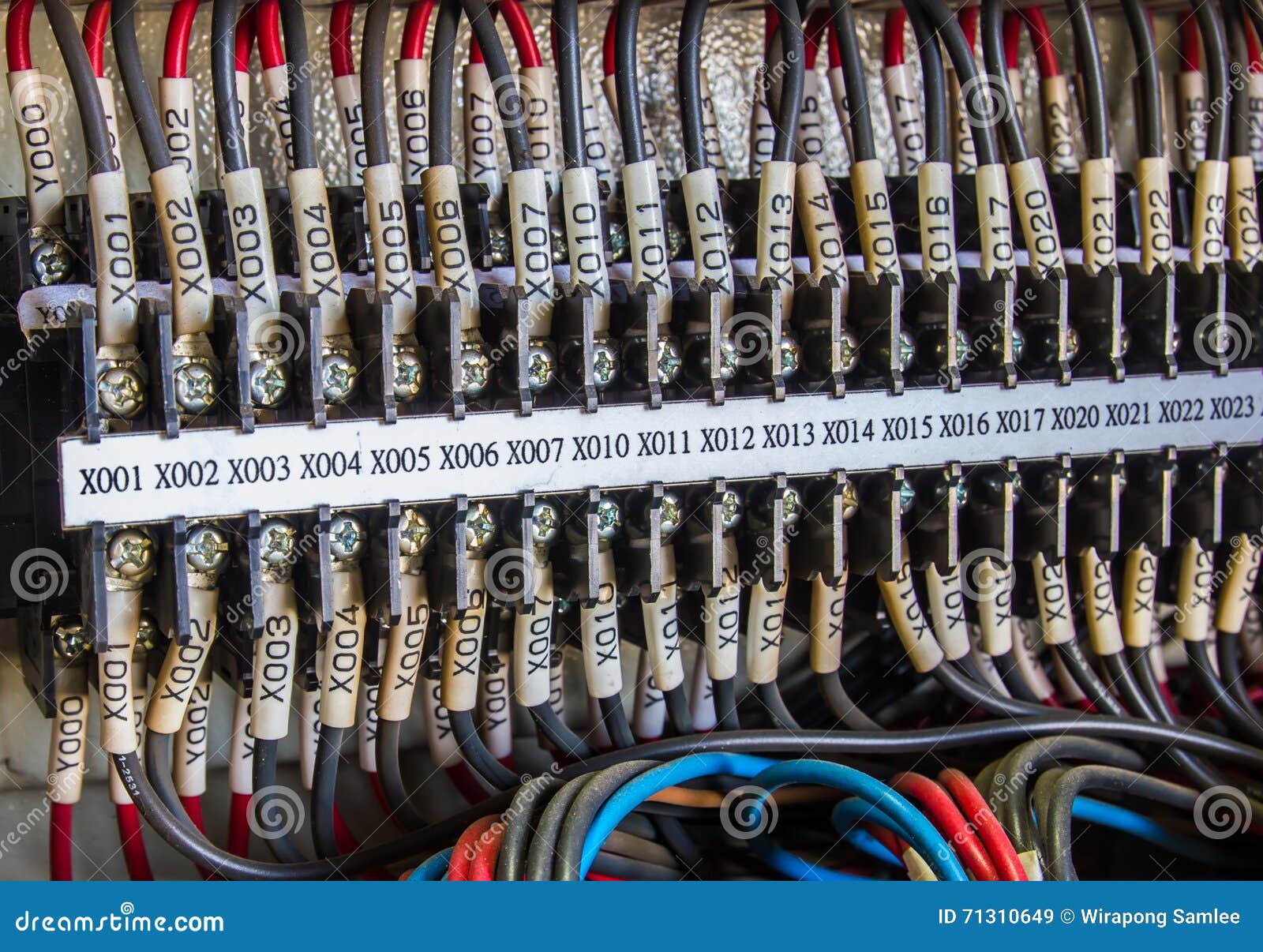 Wiring -- Control Panel With Wires Royalty-Free Stock Photography ...