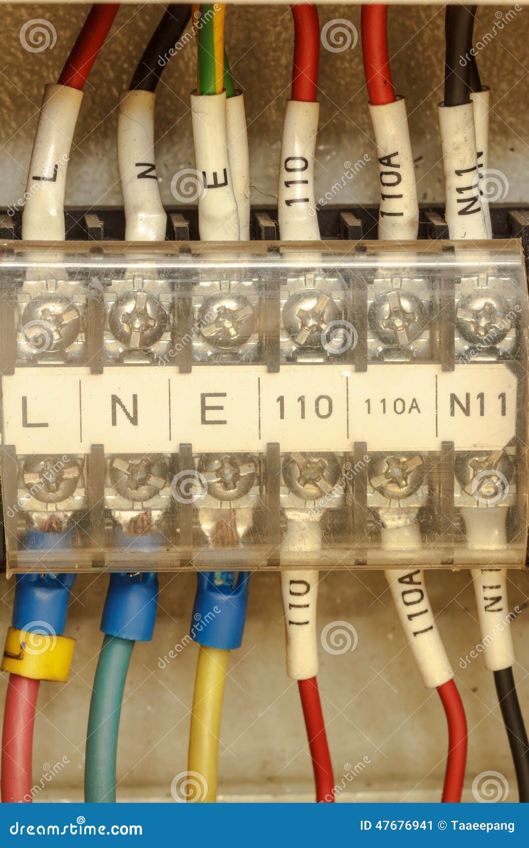 Wiring -- Control Panel With Wires Royalty-Free Stock Photography ...