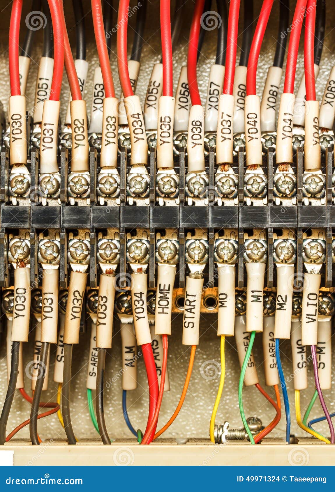 Wiring -- Control Panel With Wires Royalty-Free Stock Photography ...