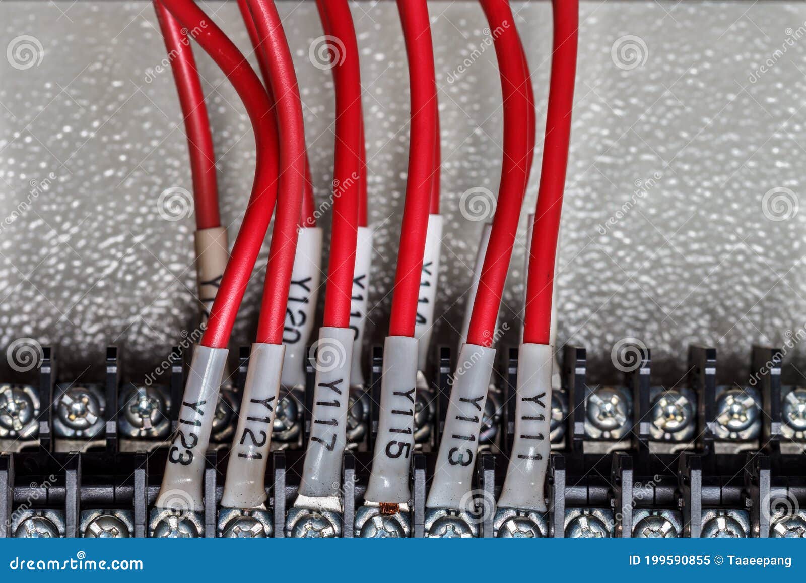 Wiring - Control Panel with Wires Stock Image - Image of manufacturing ...