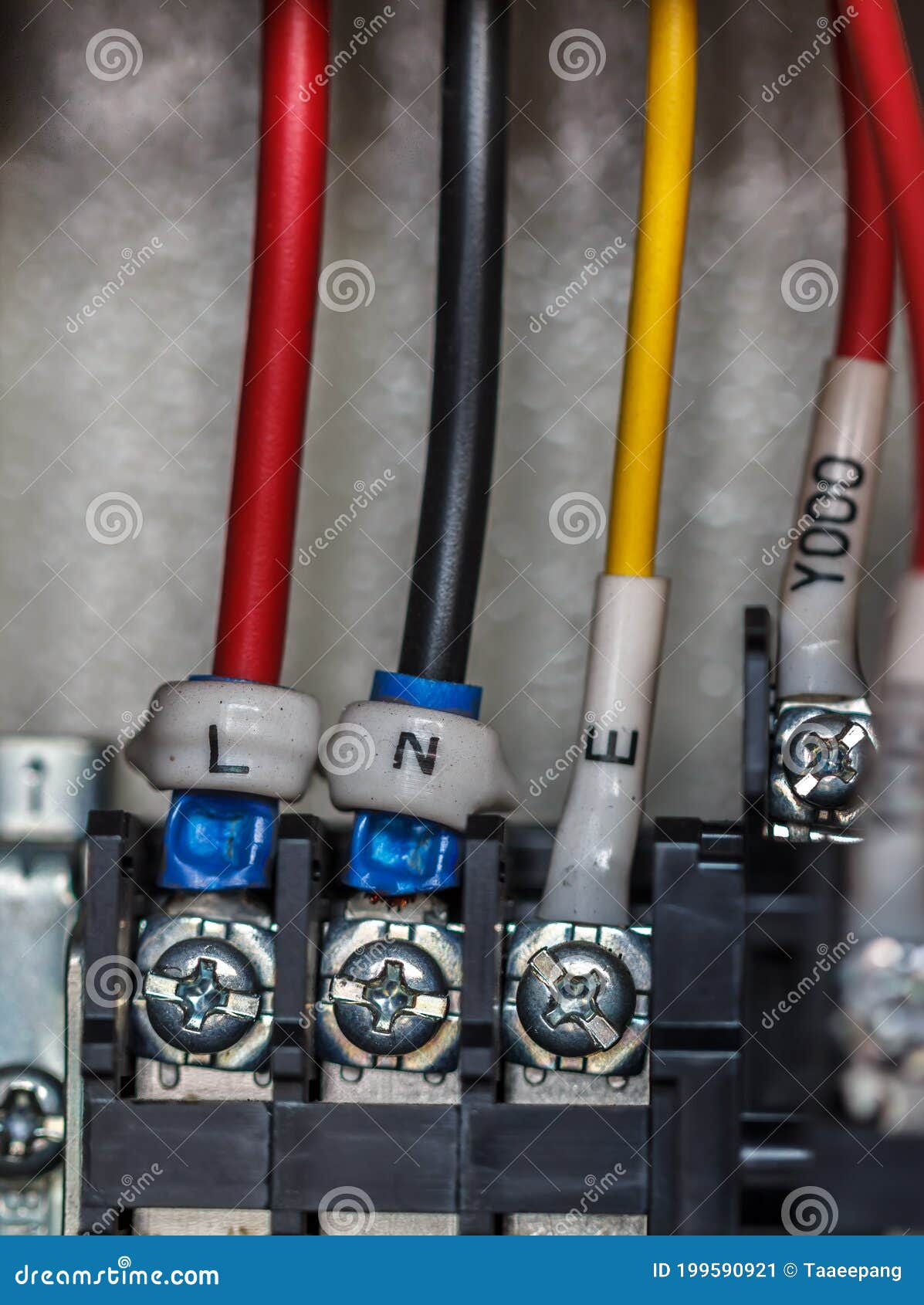 Wiring - Control Panel with Wires Stock Image - Image of electrical ...