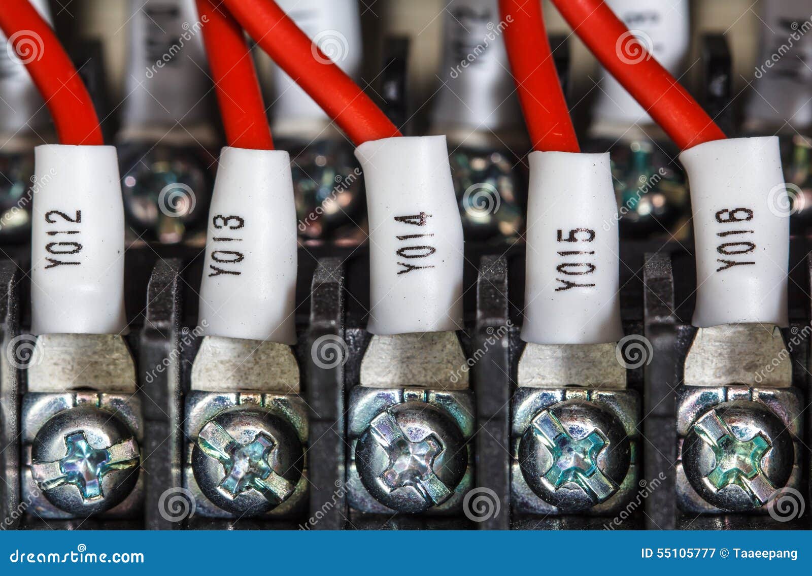 Wiring -- Control Panel with Wires Stock Image - Image of assemble ...